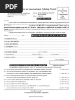 International Driving Licence From | PDF