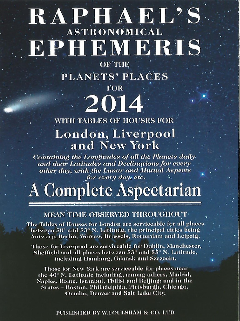 Ephemeris Raphaels 2014 | PDF
