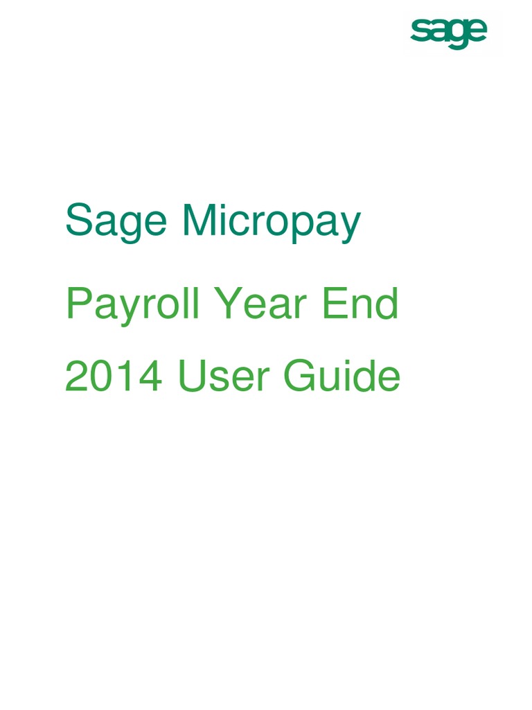 Micropay Professional PYE User Guide | PDF | Payroll | Windows Xp