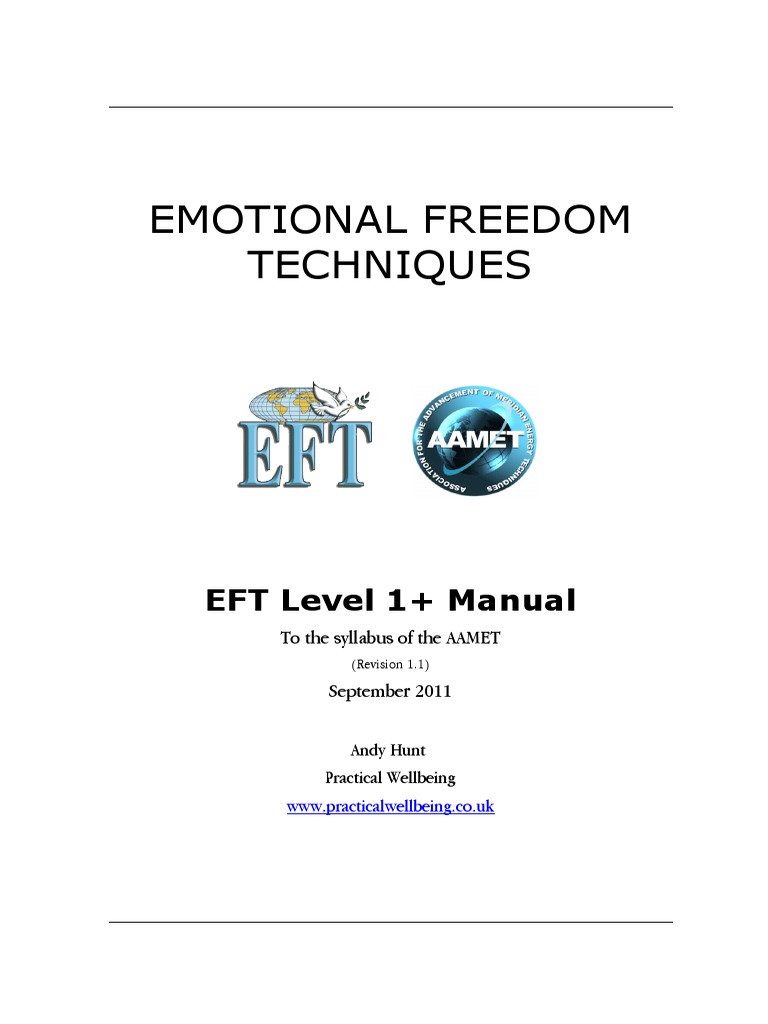 New EFT Level 1 Manual | PDF | Emotional Freedom Techniques | Psychotherapy