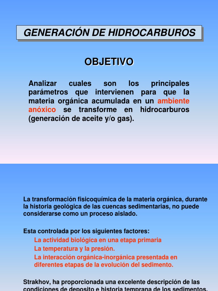 El Kerogeno Y Generación de Hidrocarburos | PDF | Geoquímica ...