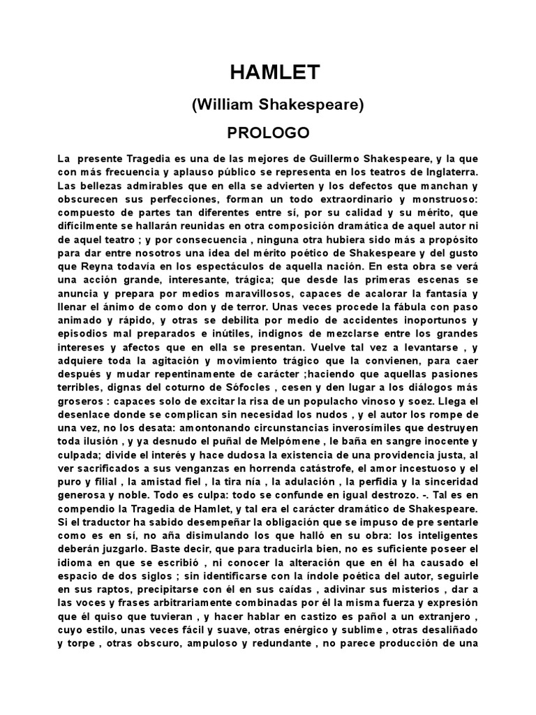 Hamlet | PDF | William Shakespeare | Tragedia