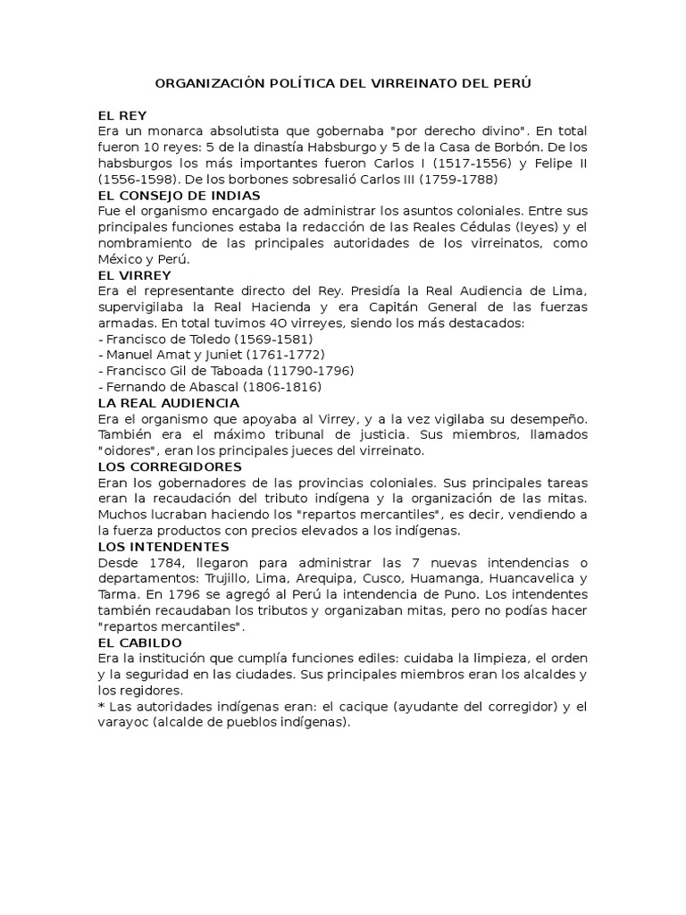 Castas en El Virreinato Del Peru | PDF | Imperio español