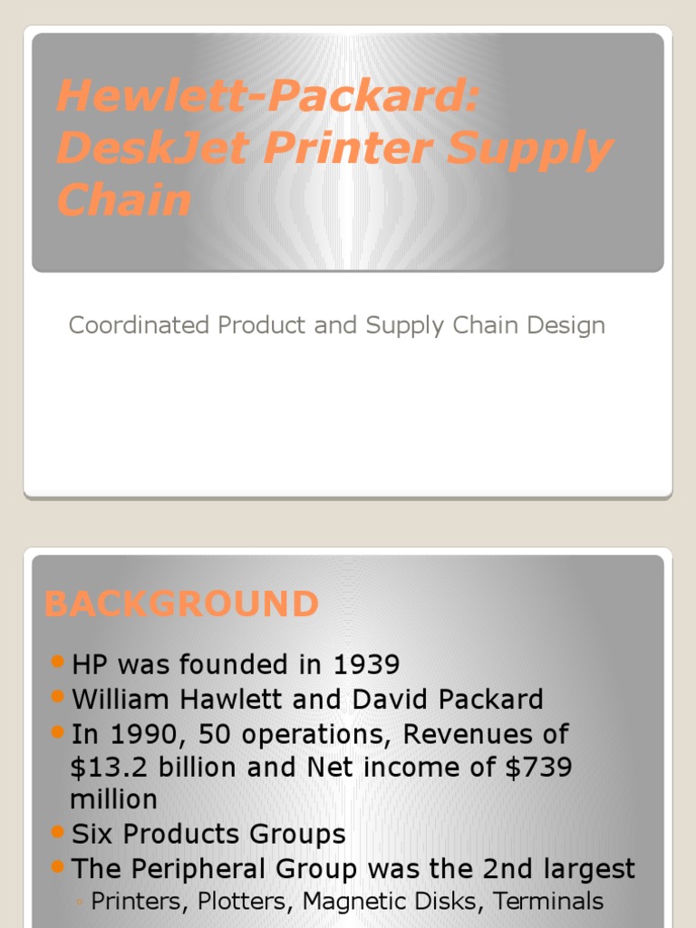 Hewlett Packard Case | PDF | Inventory | Printer (Computing)