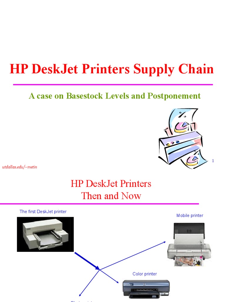 HP Deskjet Printers Supply Chain: A Case On Basestock Levels and Postponement | PDF | Printer ...