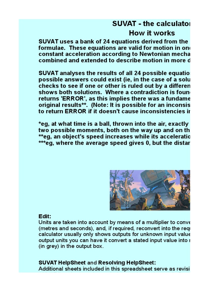 Suvat Equations | Equations Of Motion | Velocity