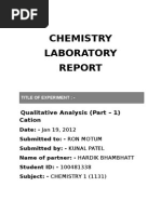 Paper Chromatography Lab Report | PDF | Chromatography | Elution