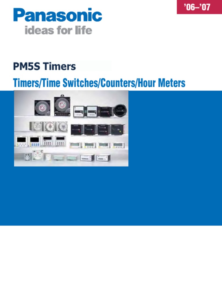 Panasonic Multi Range Analog Timers PDF | PDF | Switch | Relay