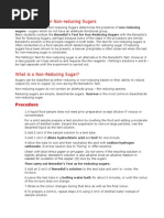 Practical 1 - Reducing and Non Reducing Sugars | PDF
