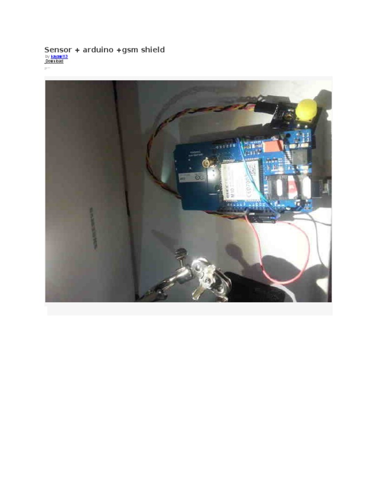 Arduino SMS Alert System Guide | PDF