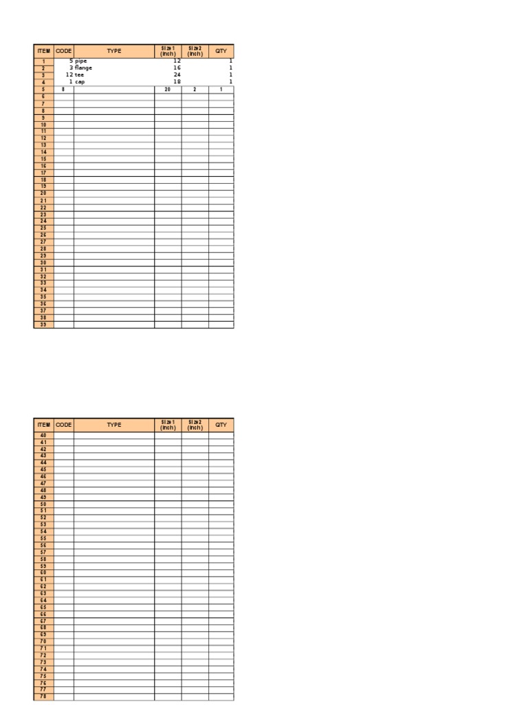 INCH DIA Calculation | PDF