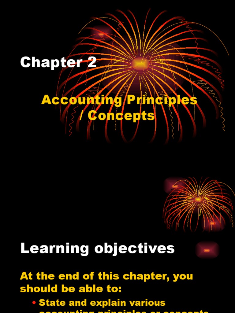 Chapter 2 Accounting Principles Concepts Pdf Accounting Business