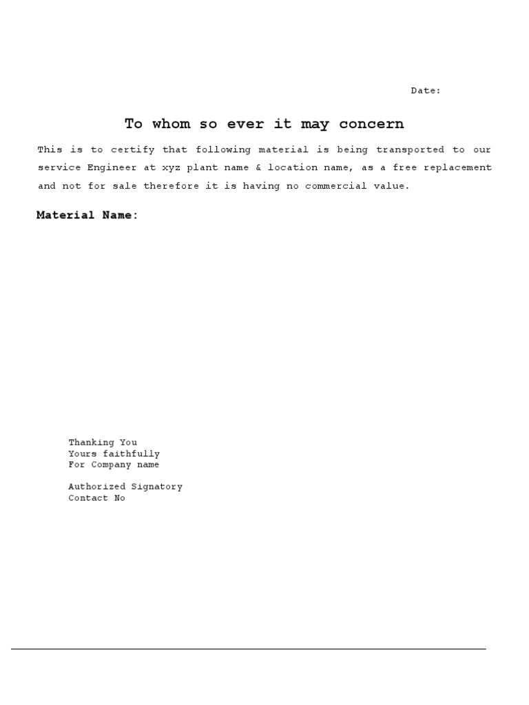 To Whome So Ever It May Concern | PDF