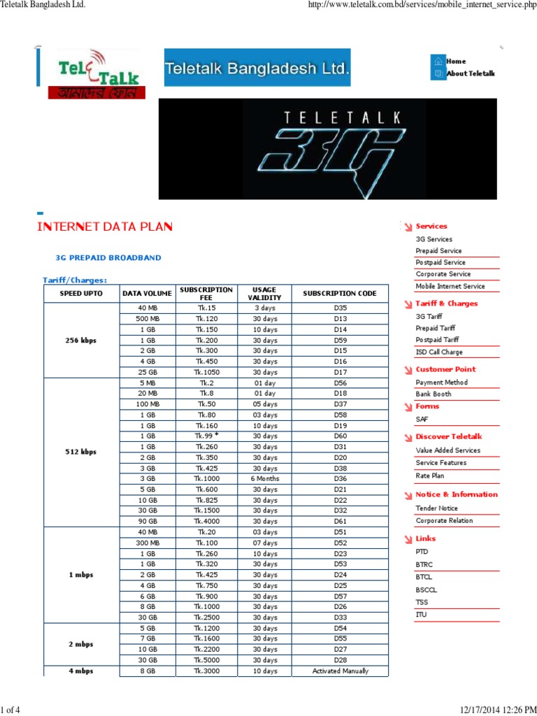 Teletalk Bangladesh LTD PDF | PDF | Subscription Business Model ...