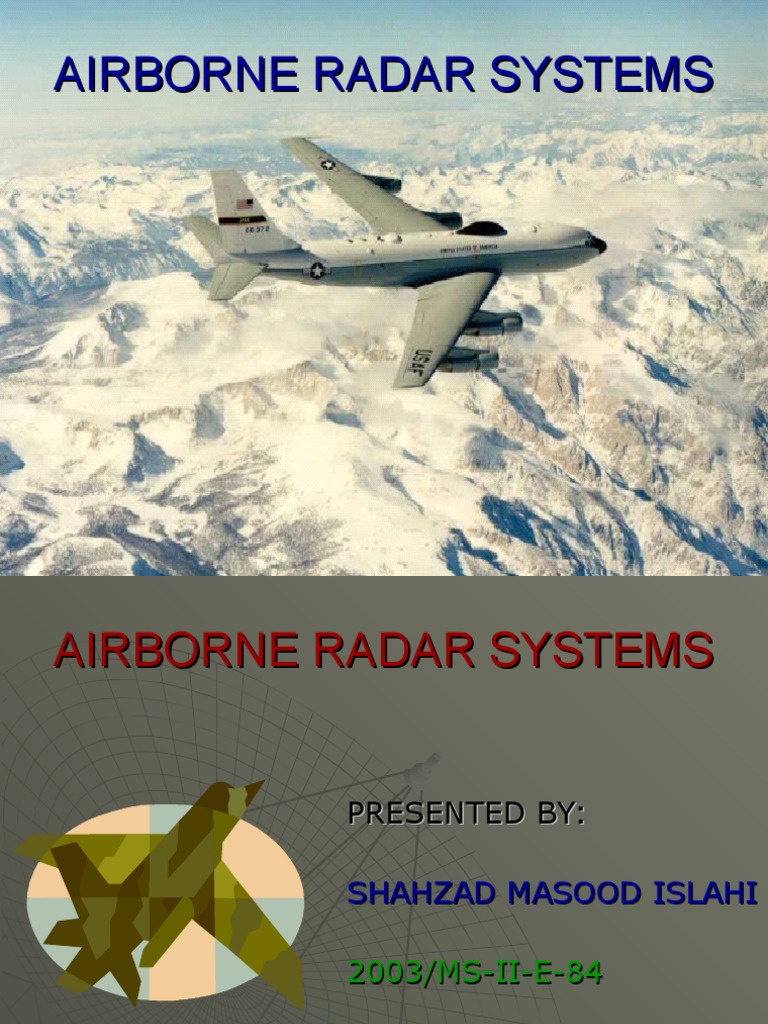 Airborne Radar | Telecommunications Engineering | Radio Spectrum