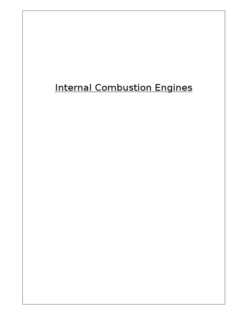 Internal Combustion Engines | PDF | Internal Combustion Engine | Diesel ...