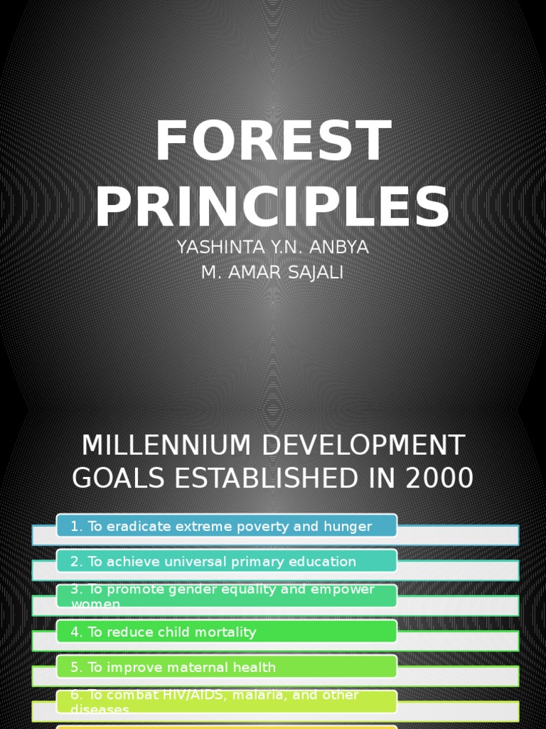 Forest Principles | PDF | Extreme Poverty | Water Resources