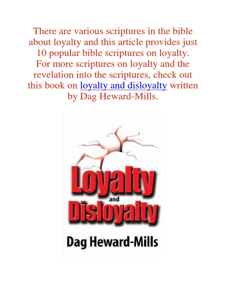 10 Quotes About Loyalty in The Bible | PDF | Loyalty | Religious Texts