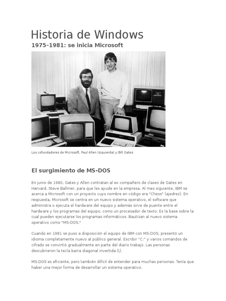 Historia de Windows | PDF | Windows 2000 | Microsoft Windows