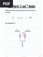 Hybrid Pi and T Models for BJTs | PDF | Bipolar Junction Transistor ...