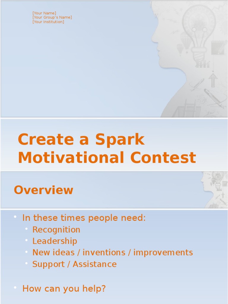 Spark Motivational Contest Overview | PDF | Business
