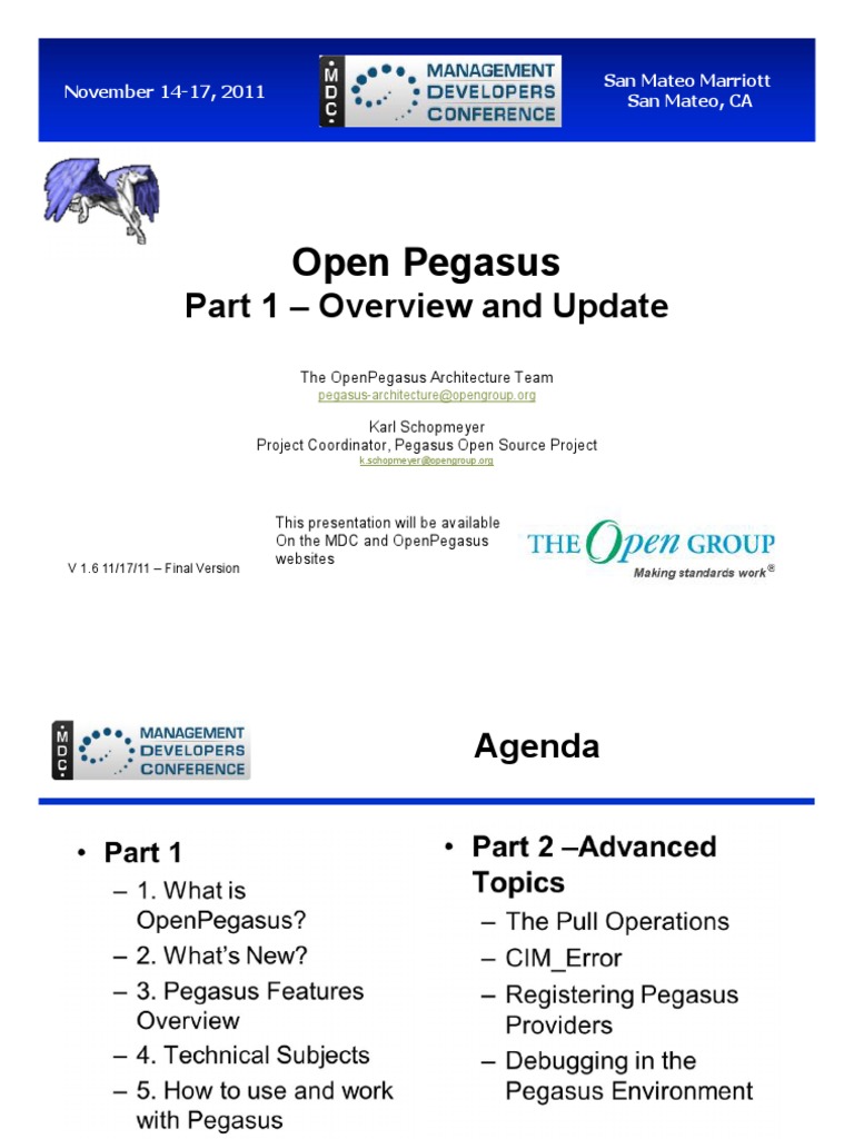 Open Pegasus | PDF | Application Programming Interface | C++