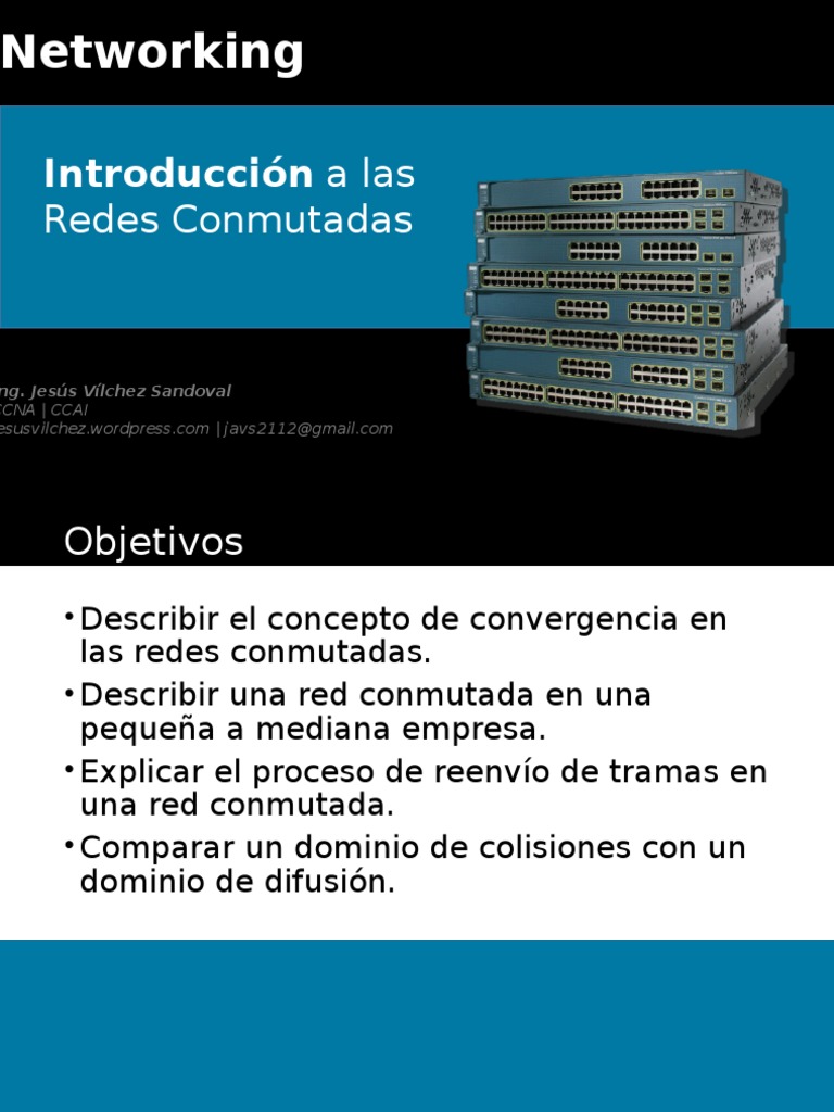 1. Introduccion a Las Redes Conmutadas | Conmutador de red | Red de ...