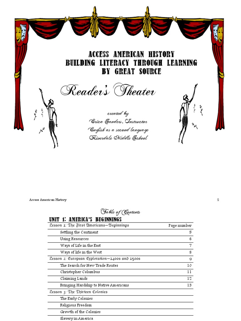 Access American History Reader's Theater | PDF | Christopher Columbus ...