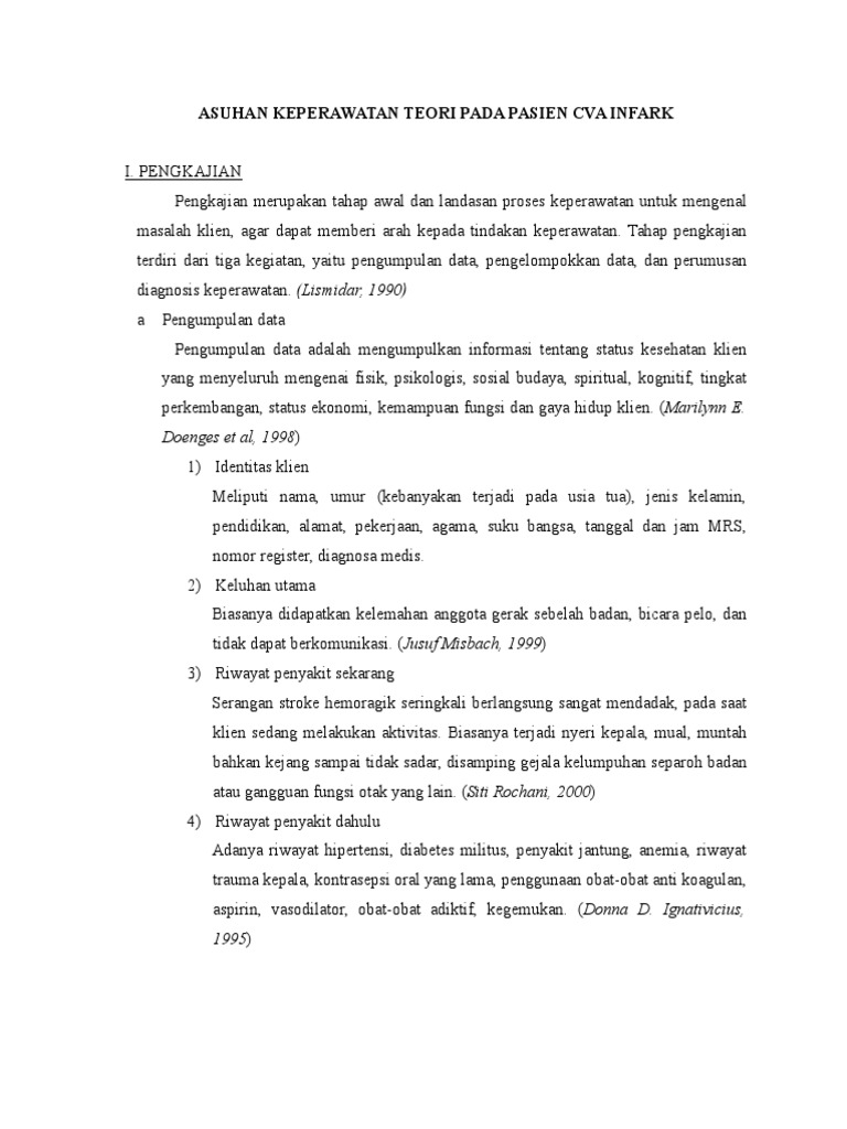 Askep Cva Infark | PDF