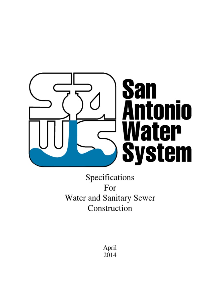 2014 SAWS Construction Specifications | PDF | Concrete | Specification ...