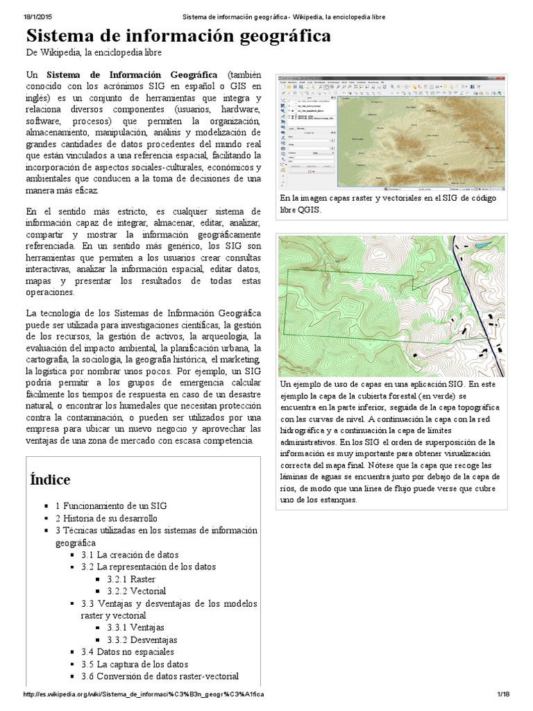 Sistema de Información Geográfica - Wikipedia, La Enciclopedia Libre ...