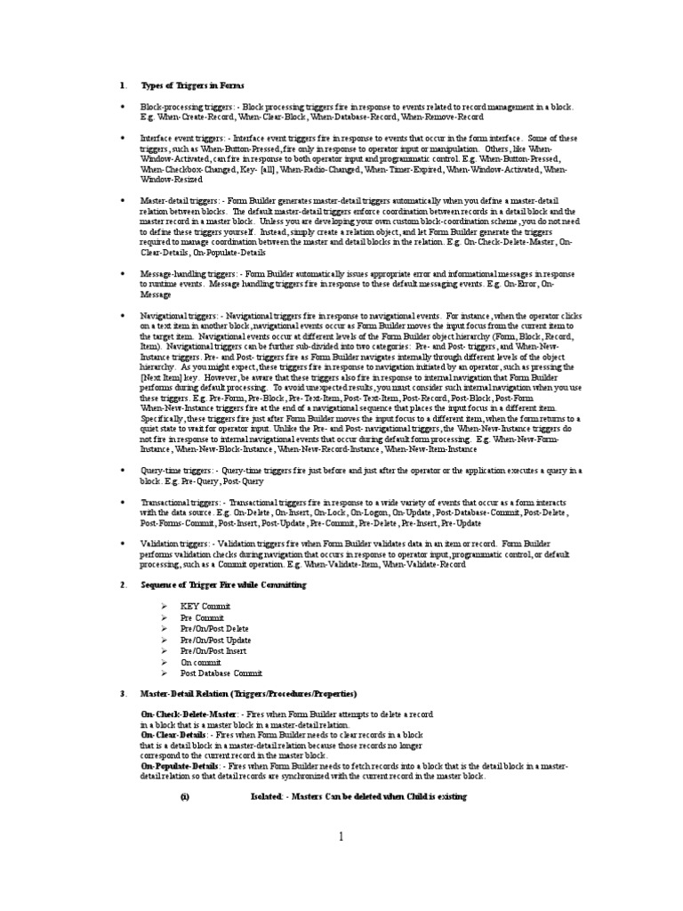 ORACLE PLSQL Interview Document | PDF | Pl/Sql | Sql