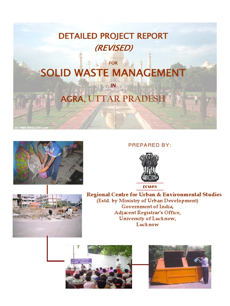 Report On Solid Waste Management Agra | PDF | Municipal Solid Waste ...