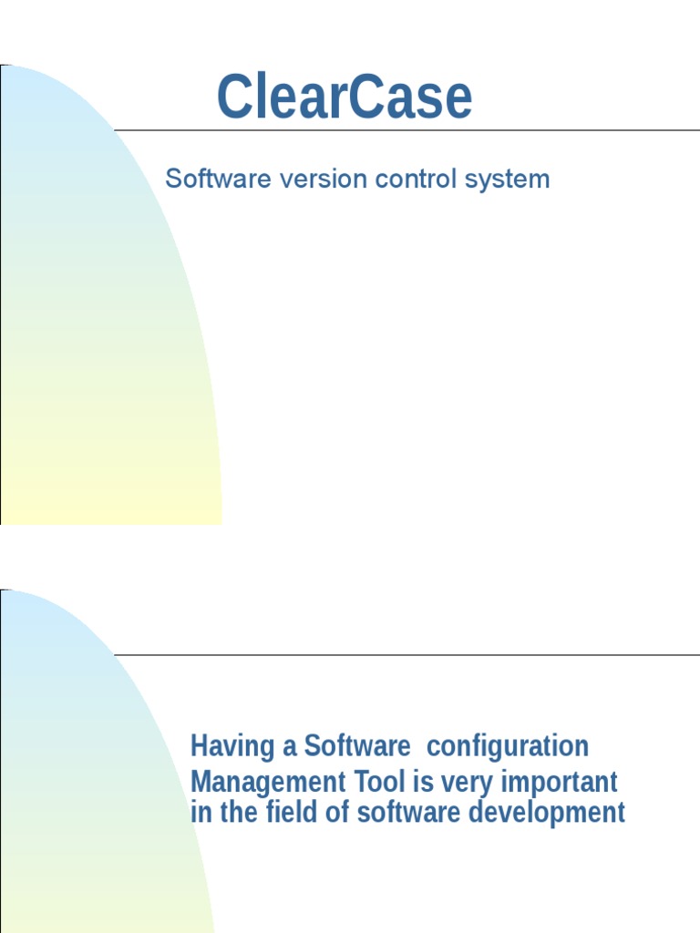 ClearCase.ppt | Application Software | Software