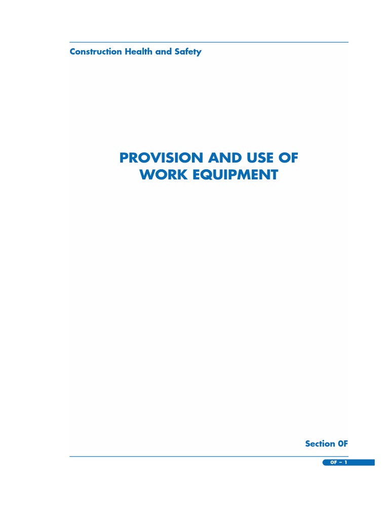 CIP Section 0F | PDF | Safety | Occupational Safety And Health
