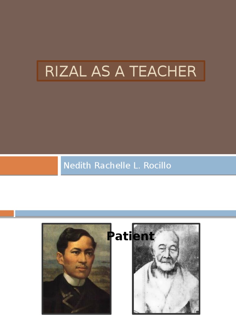 Rizal As A Teacher | Download Free PDF | Teaching And Learning ...