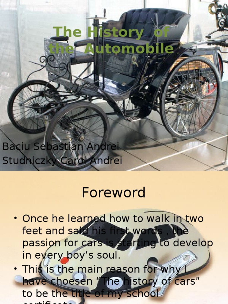 The History of The Automobile | PDF | Steam Engine | Car
