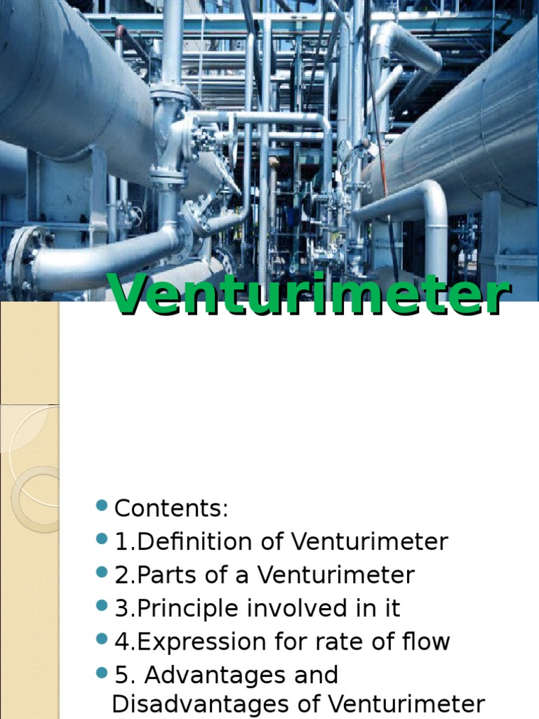 Venturi Meter | PDF | Technology & Engineering
