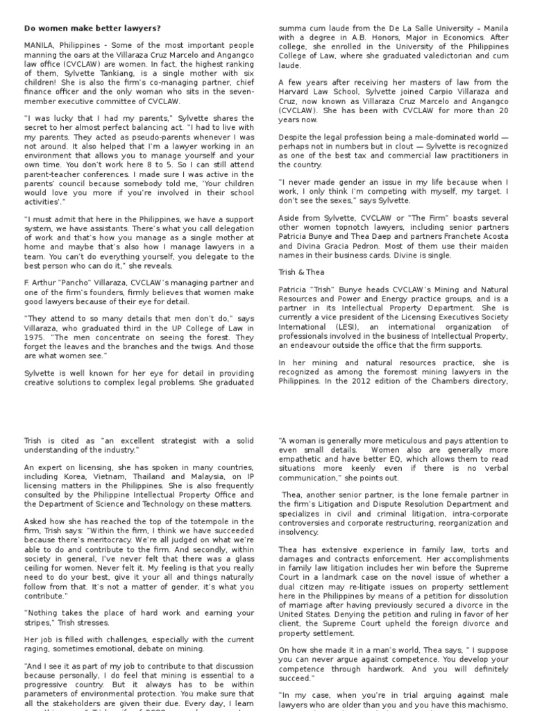 PALE (Women Lawyers, Tolentino Vs CA) | PDF | Complaint | Injunction