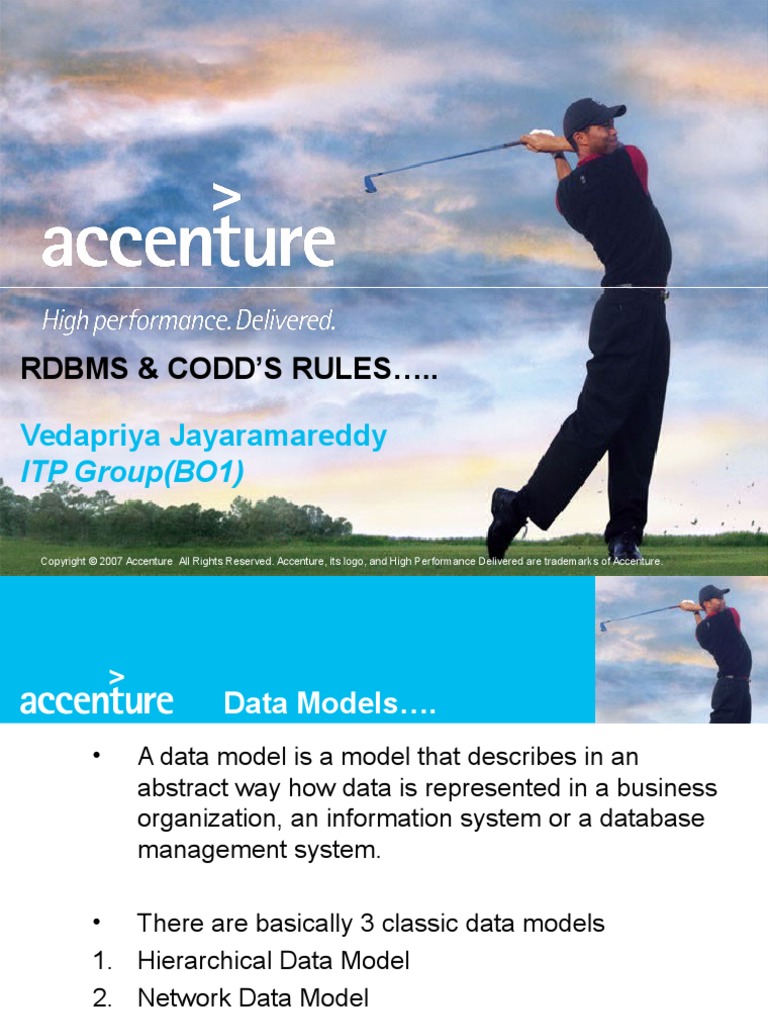 E.F Codds Rules | PDF | Relational Model | Databases
