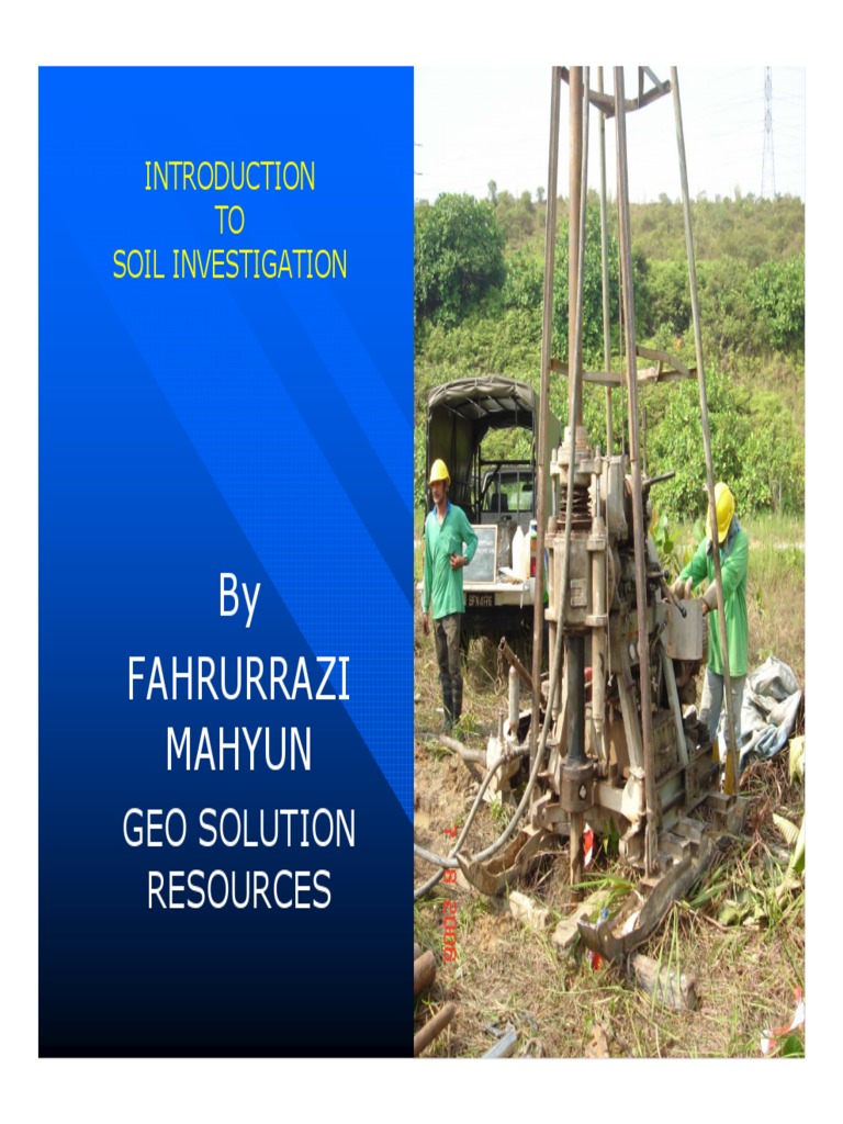 Site Investigation | Download Free PDF | Geotechnical Engineering | Soil
