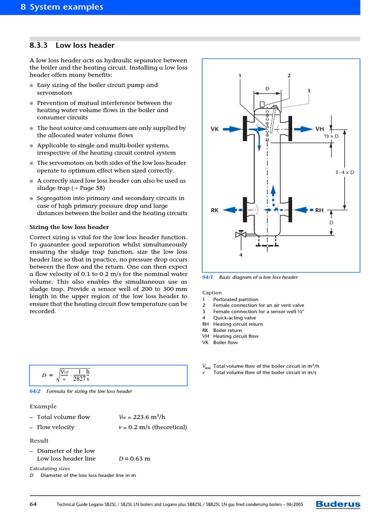 Low Loss Header Sizing Guide | PDF