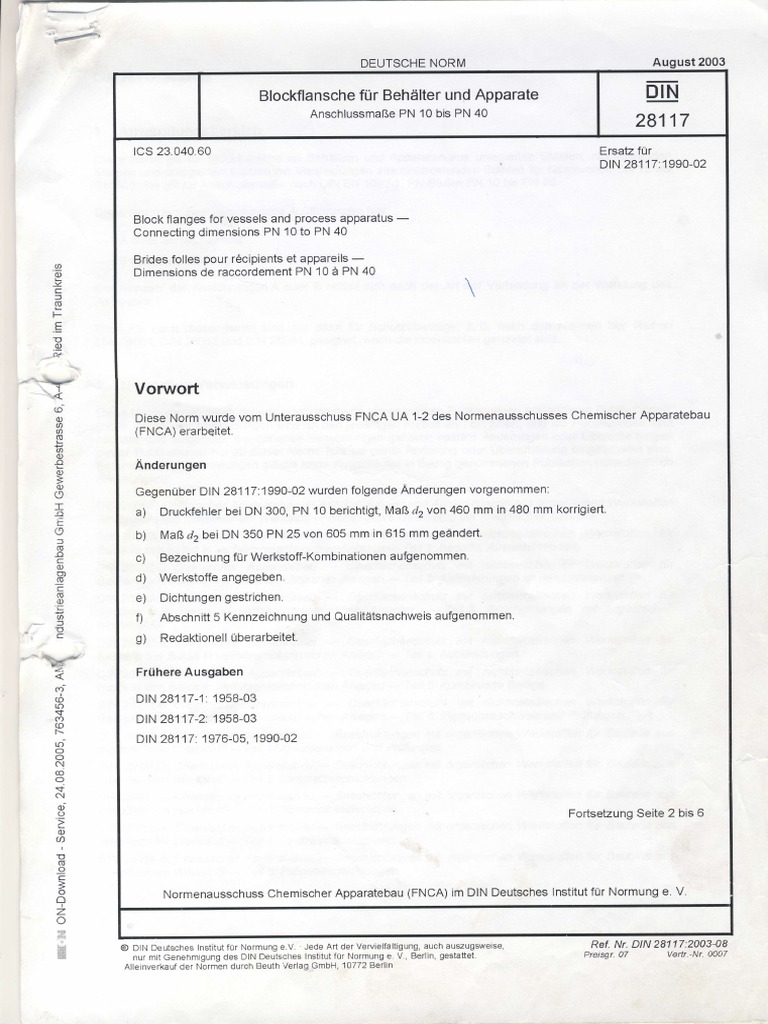 Din 28117 PDF | PDF