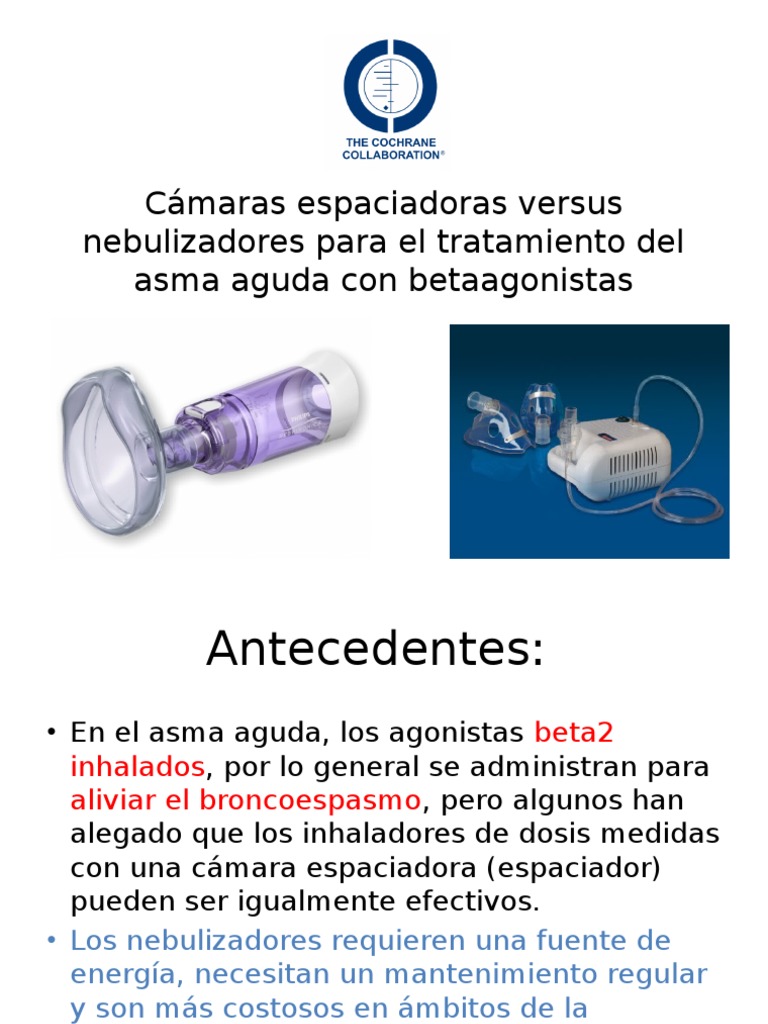 Cámaras Espaciadoras Versus Nebulizadores para El Tratamiento Del | PDF | Asma | Medicina CLINICA
