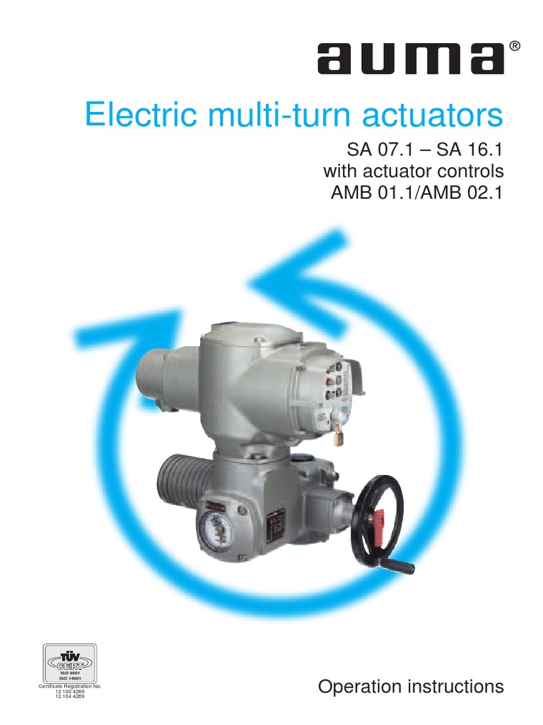 Electric Multi-Turn Actuators | PDF | Electrical Connector | Ac Power Plugs And Sockets