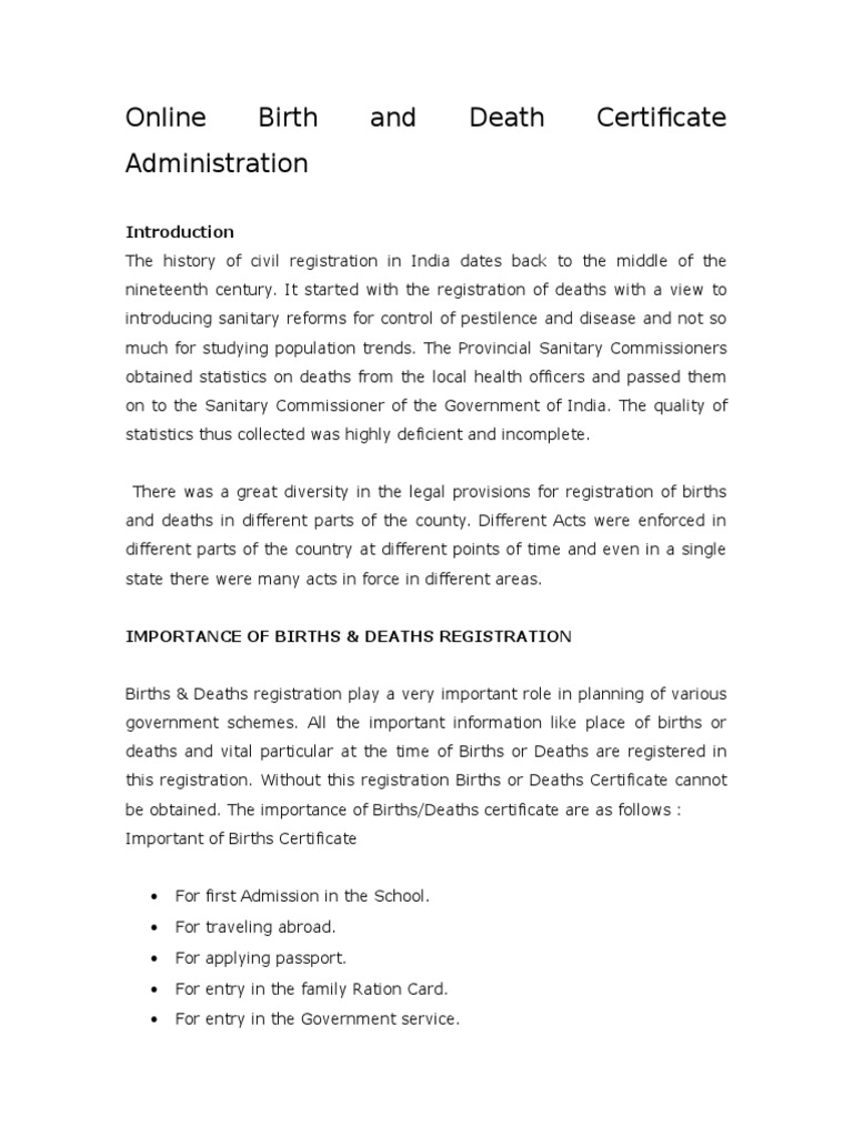 Birth and Death Certificate System | PDF | Microsoft Access | Oracle ...