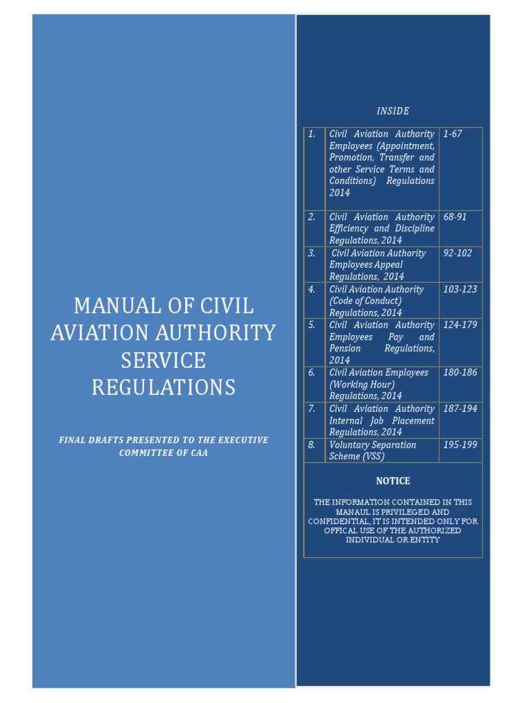 Caa Service Regulations PDF | PDF | Recruitment | Committee