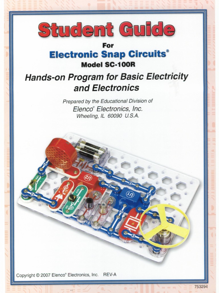 Student Guide For Electronic Snap Circuits | PDF | Electricity ...