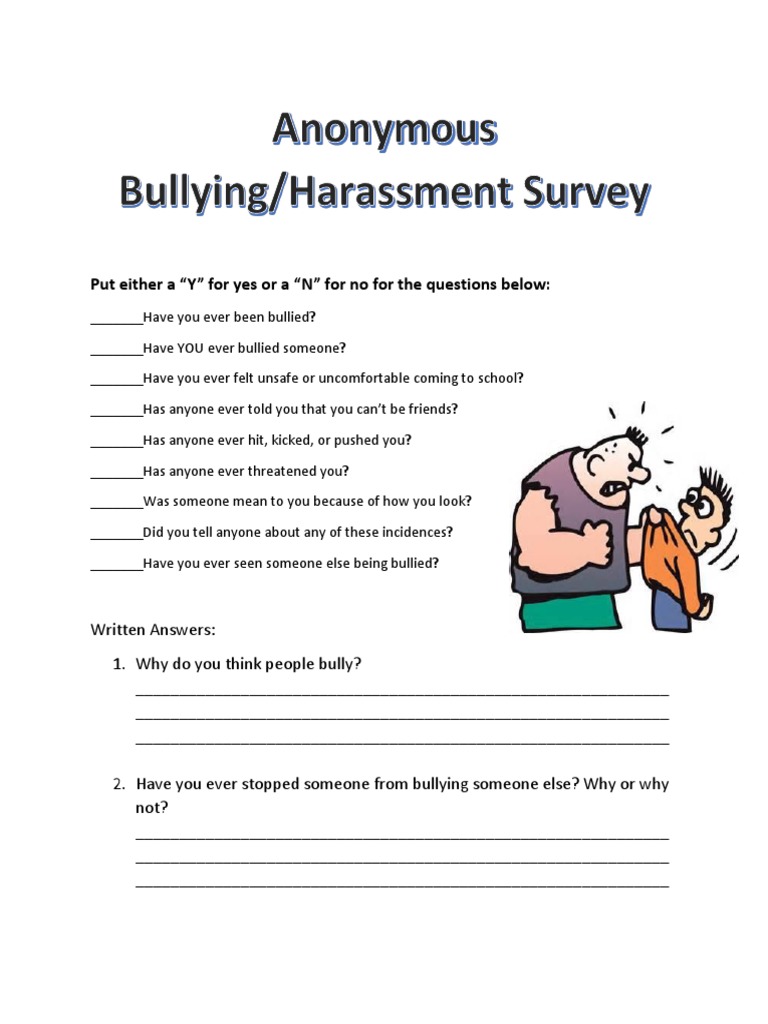 Bullying Survey PDF | PDF