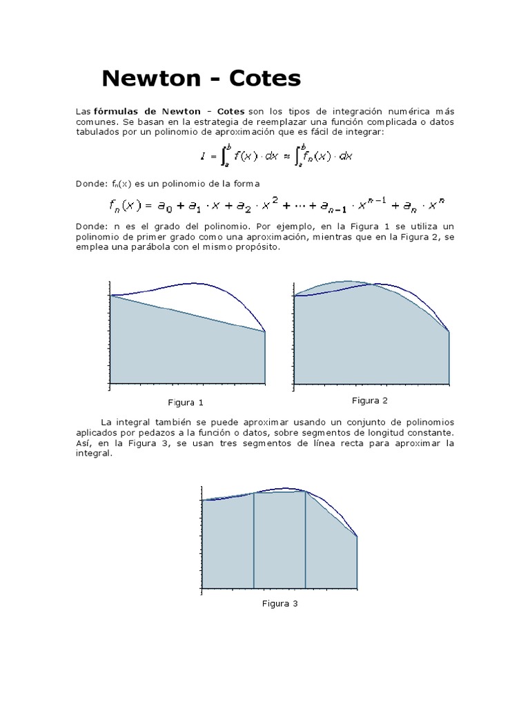 Newton Cotes - Integral | PDF | Integral | Cálculo